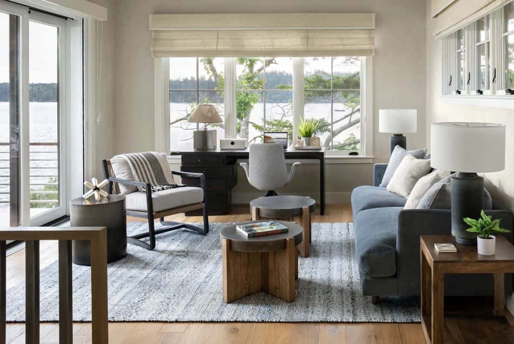 Step into this coastal Maine house with beautifully inviting living spaces