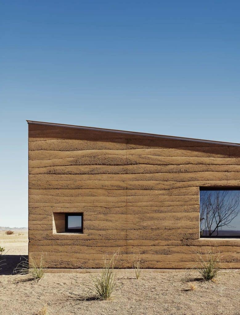 See this remarkable rammed earth house nestled on a Texas ranch