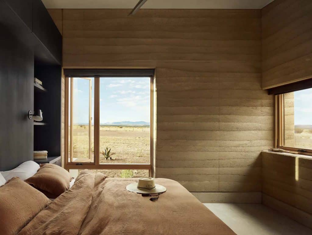 See this remarkable rammed earth house nestled on a Texas ranch