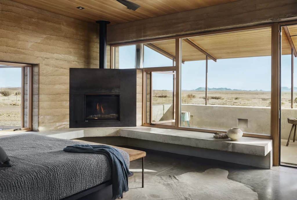 See this remarkable rammed earth house nestled on a Texas ranch