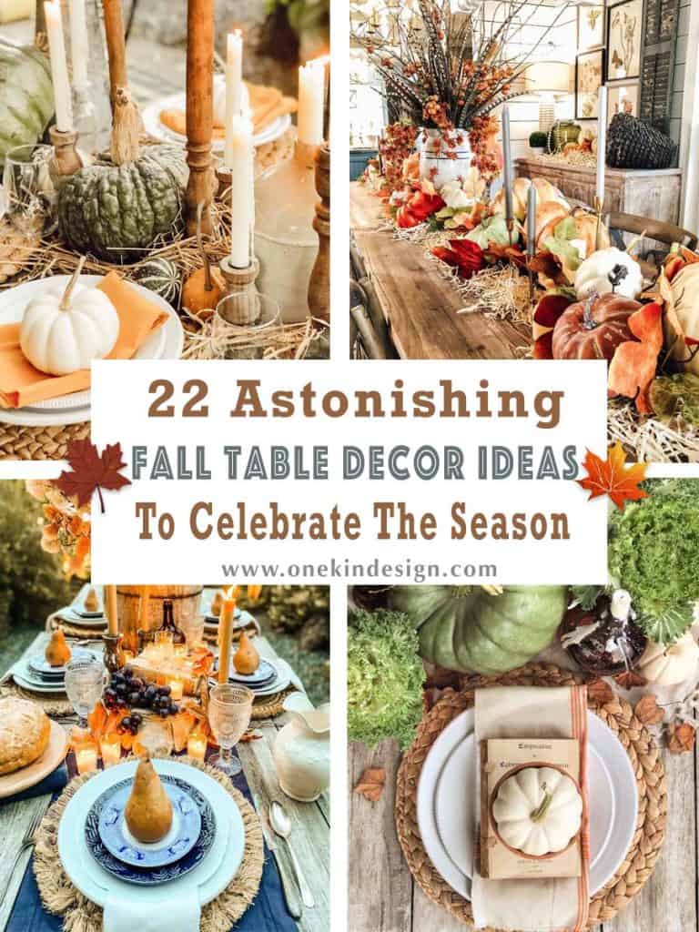 22 Astonishing Fall Table Decor Ideas To Celebrate The Season