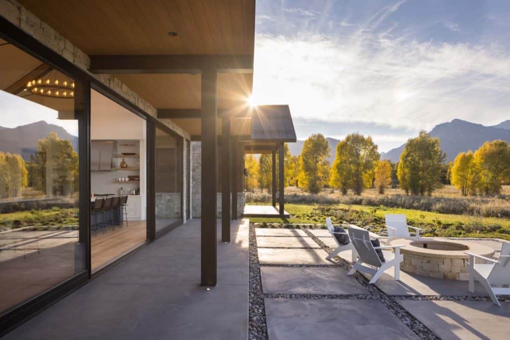 This incredibly beautiful home boasts majestic views of the Teton Mountains