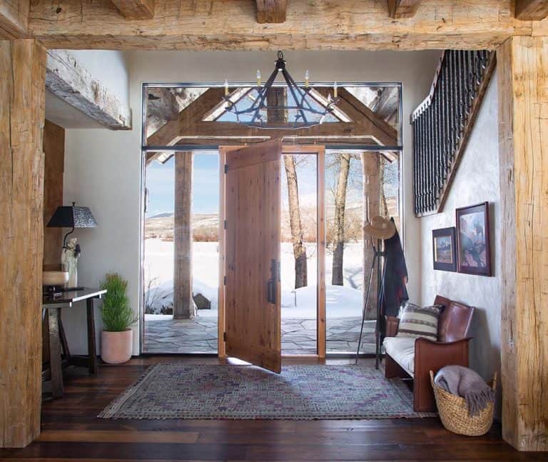 Explore this Colorado mountain dream home with modern-rustic elegance