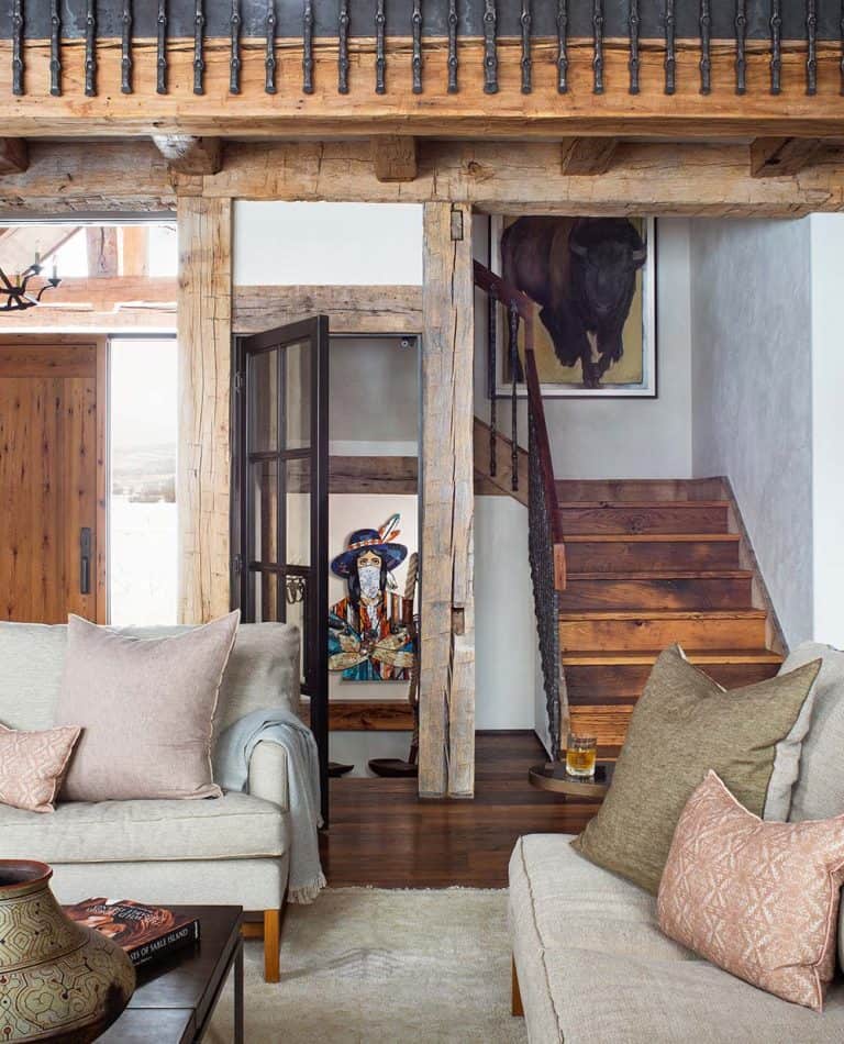 Explore this Colorado mountain dream home with modern-rustic elegance