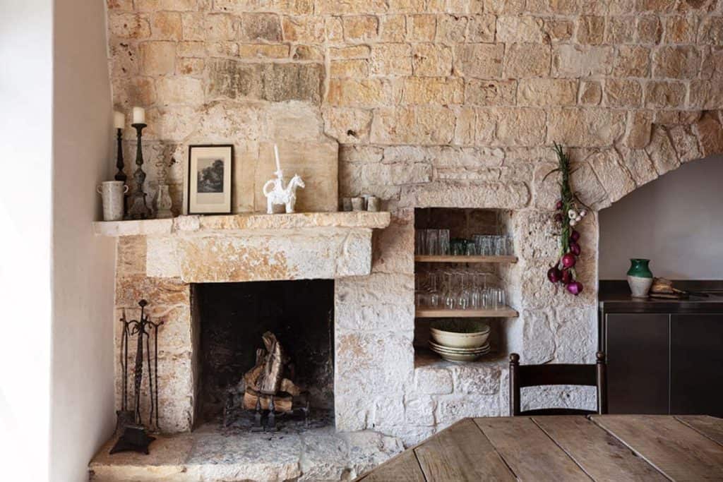 A renovated old stone house offers a charming getaway in Southern Italy