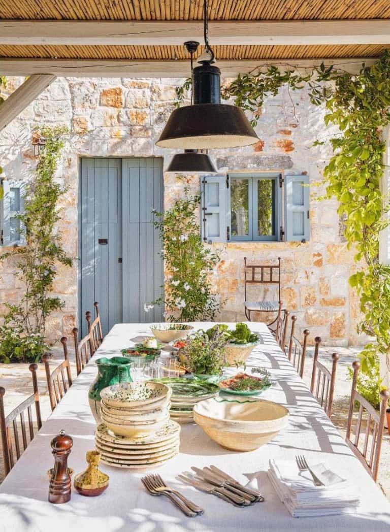 A renovated old stone house offers a charming getaway in Southern Italy