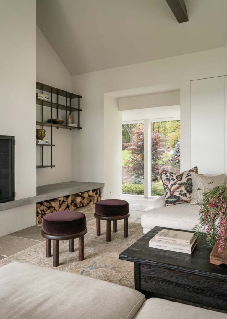 Take a peek inside this Maine coastal home with serene living spaces
