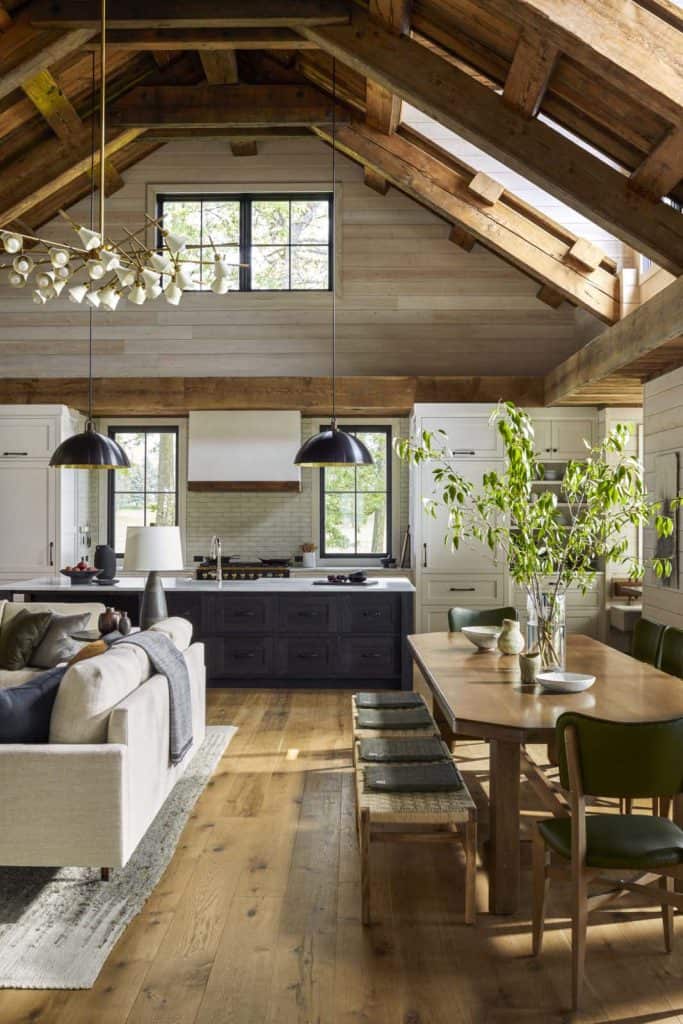 Step into this modern meets rustic retreat surrounded by nature in Montana