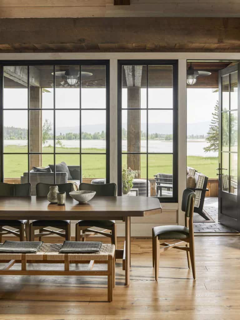 Step into this modern meets rustic retreat surrounded by nature in Montana