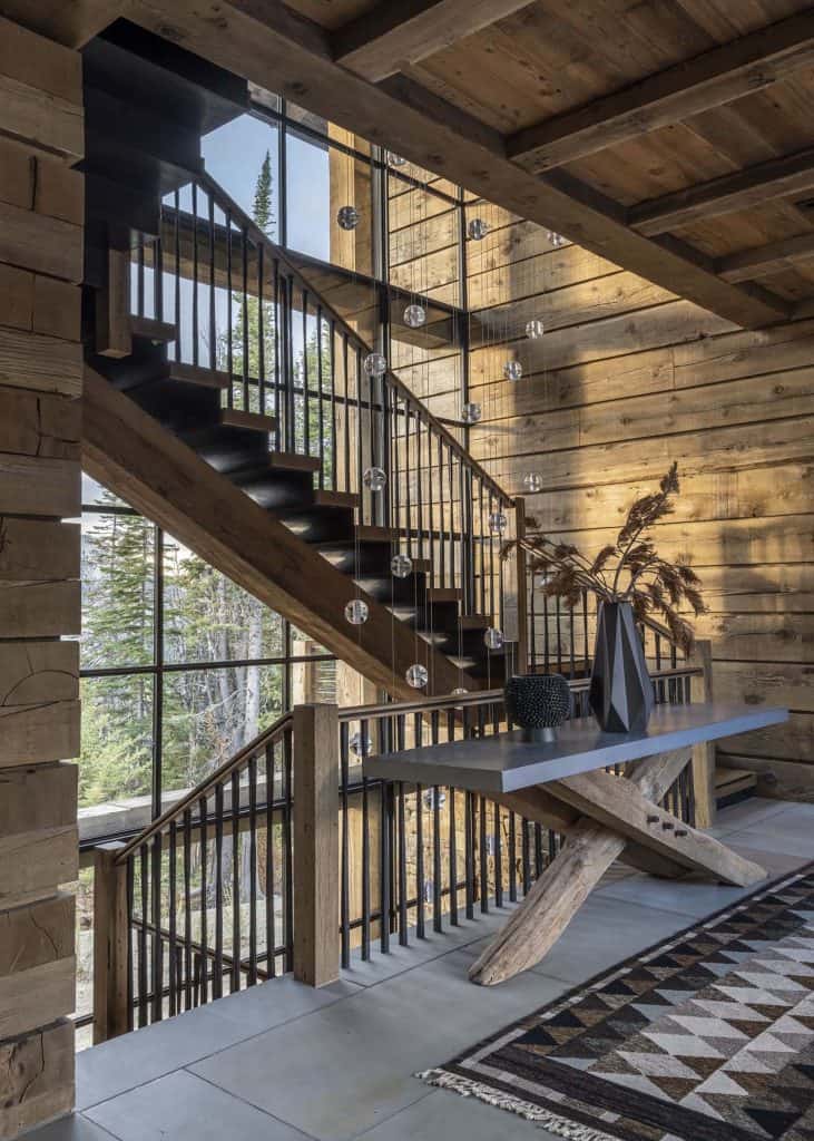 Tour this rustic yet refined Big Sky house with majestic mountain views
