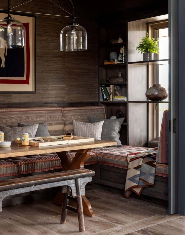 This modern rustic retreat accentuates a spectacular Wyoming landscape