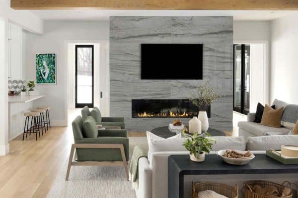 Step into an inviting Lake Minnetonka house with a soothing color palette