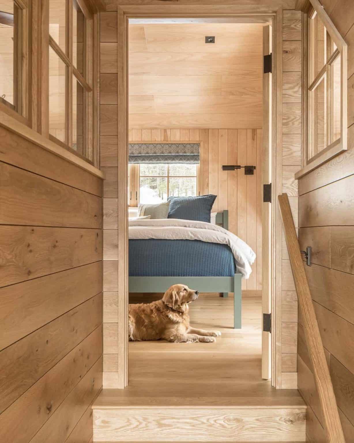This rustic mountain home provides a peaceful escape in the woods of Maine
