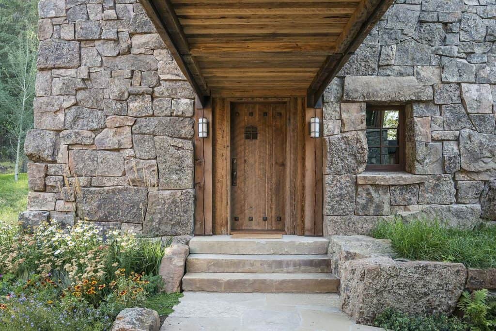 A gorgeous rustic mountain retreat embracing the remote Wyoming wilderness