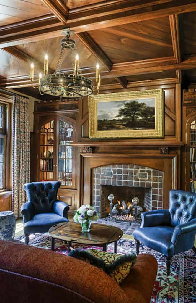 A beautifully renovated Tudor home in Pennsylvania with enchanting gardens