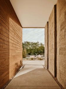 This spectacular courtyard style house celebrates beauty of Arizona desert
