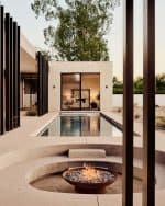 This spectacular courtyard style house celebrates beauty of Arizona desert