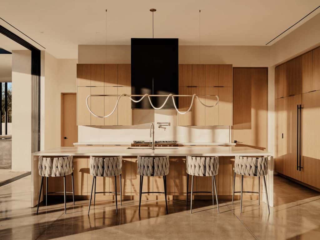 This spectacular courtyard style house celebrates beauty of Arizona desert