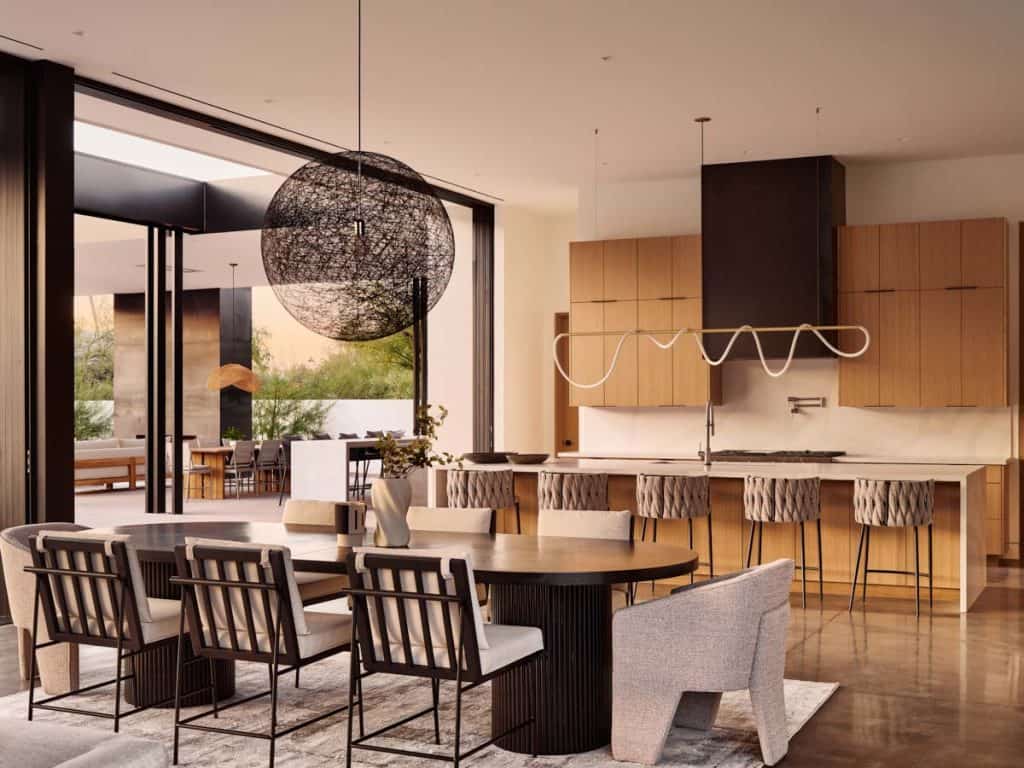This spectacular courtyard style house celebrates beauty of Arizona desert