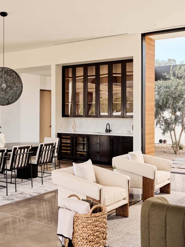 This spectacular courtyard style house celebrates beauty of Arizona desert