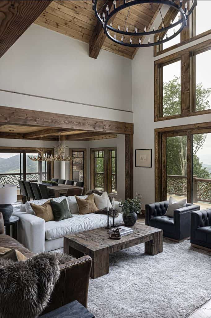Rustic charm meets modern comfort in this Blue Ridge Mountains escape