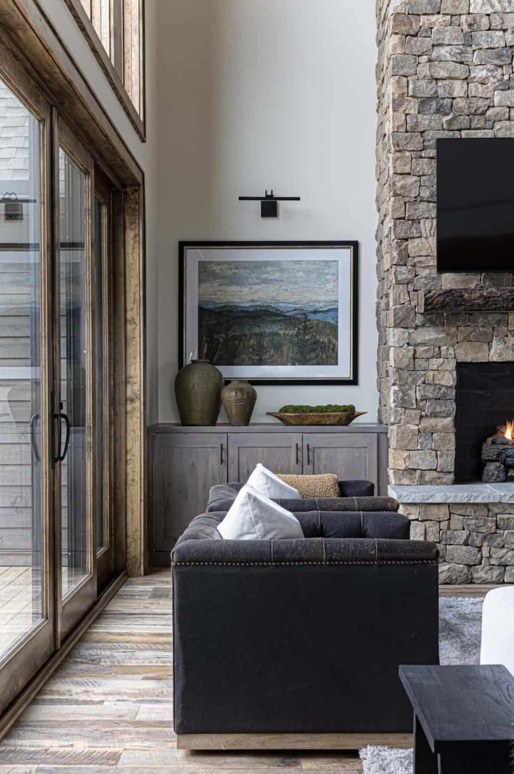 Rustic charm meets modern comfort in this Blue Ridge Mountains escape