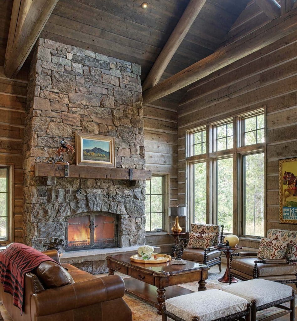 See a phenomenal mountain rustic dream home in Paradise Valley, Montana