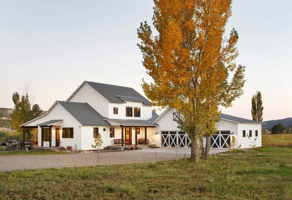 See this cozy and inviting modern farmhouse in the Colorado mountains