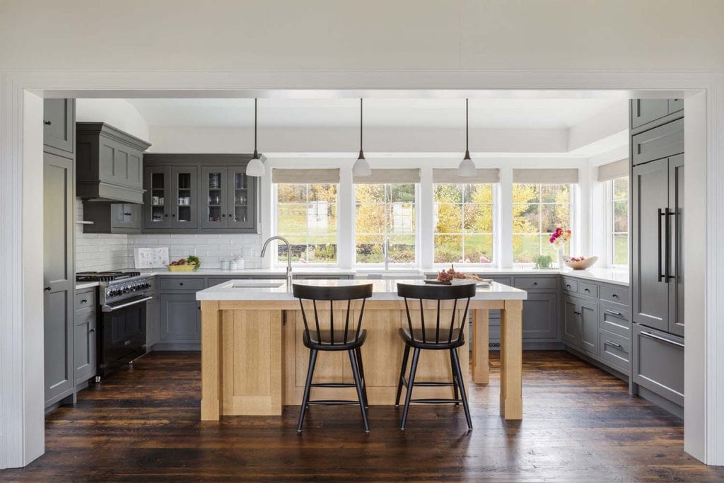 A peek into this timeless Vermont farmhouse with beautiful living spaces