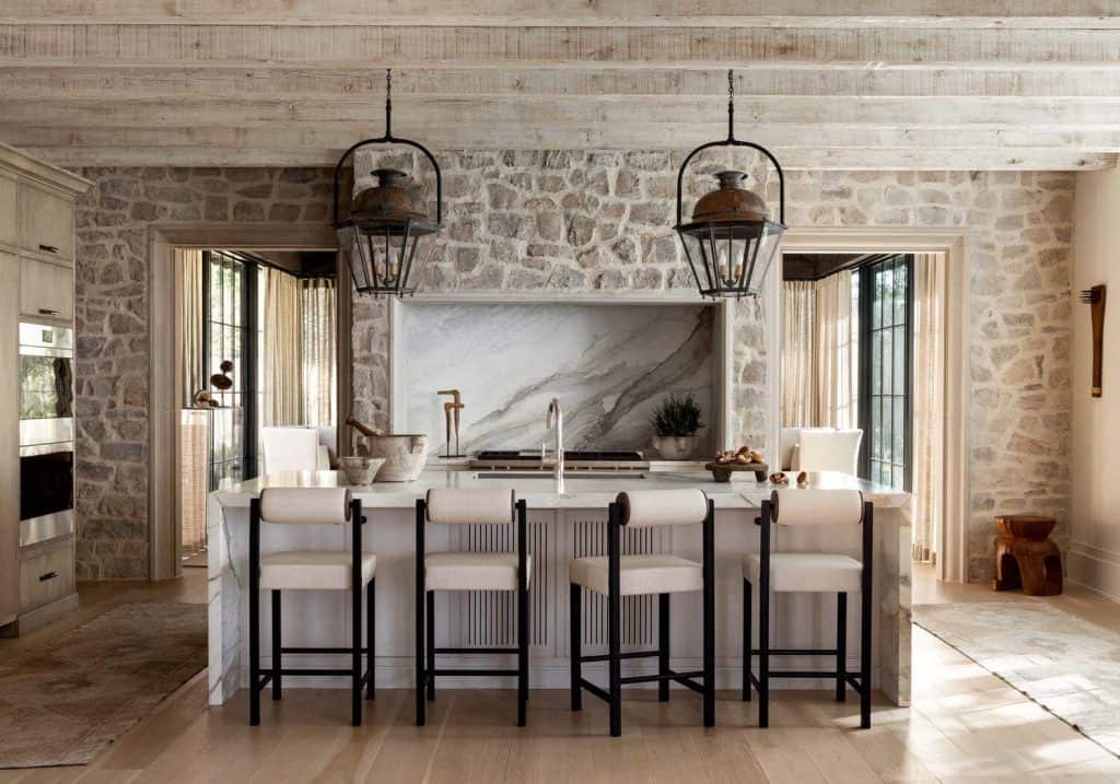 Take a peek inside this stunning modern rustic villa in Alabama