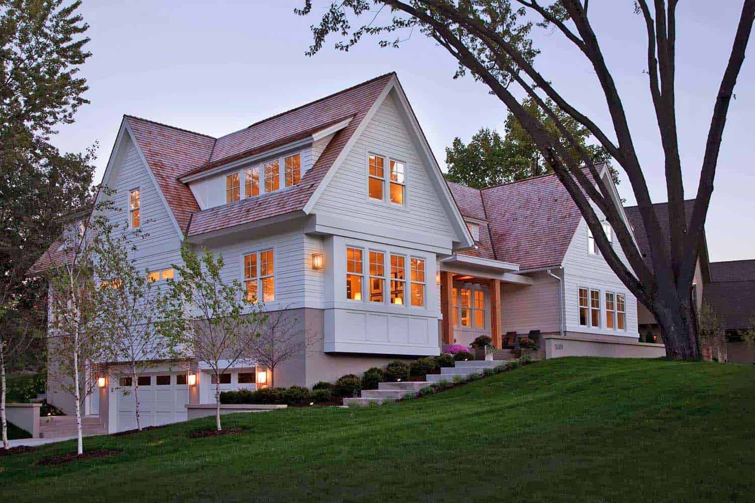 Tour this unbelievably warm and inviting shingle style house in Minnesota