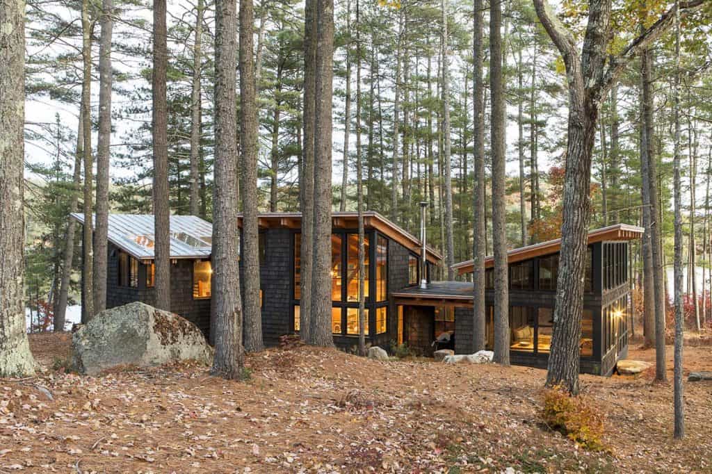Off-the-grid island camp surrounded by breathtaking woods in Maine