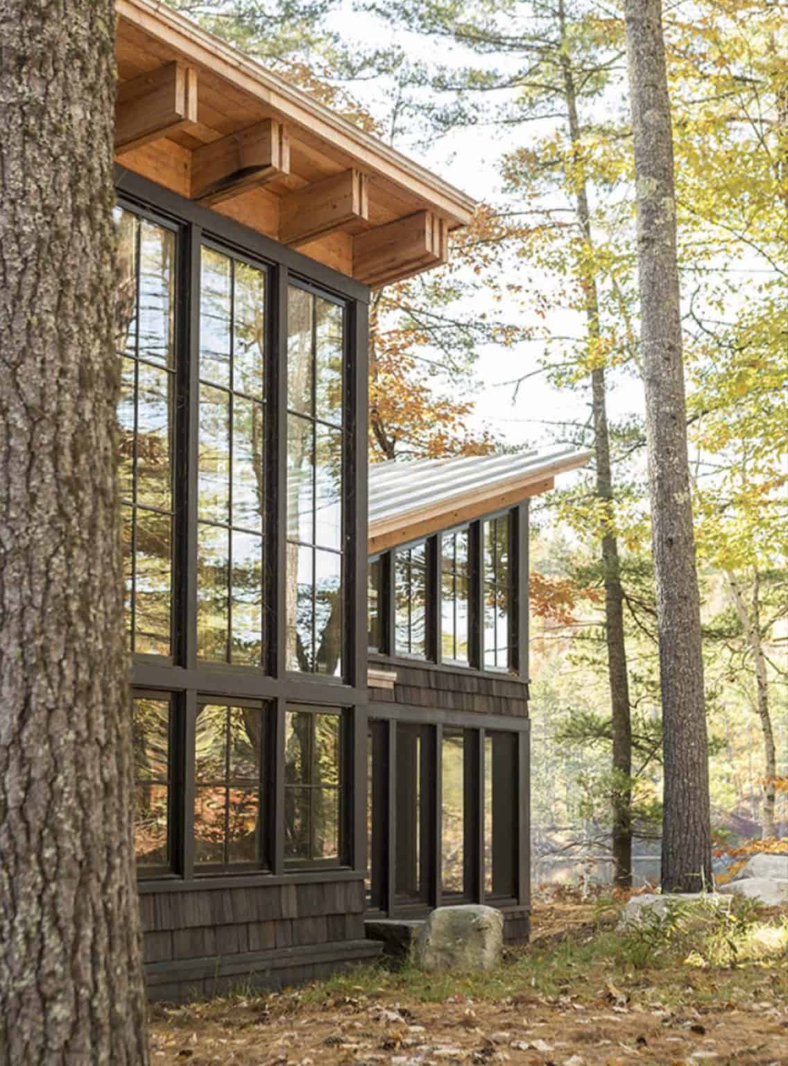 Off-the-grid island camp surrounded by breathtaking woods in Maine