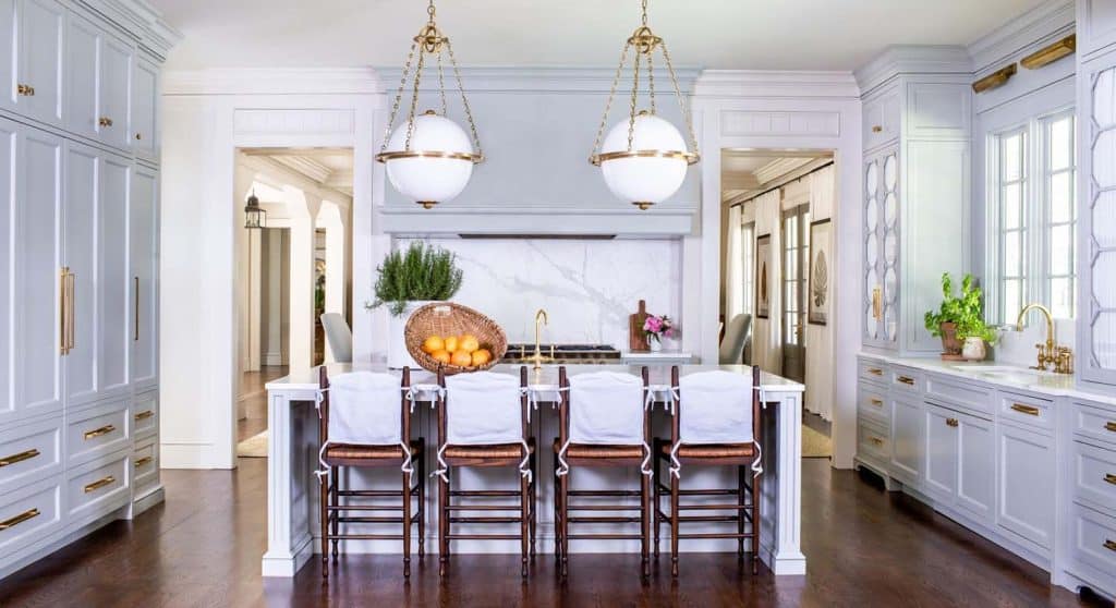 Tour this Georgia countryside home with a beautiful white exterior