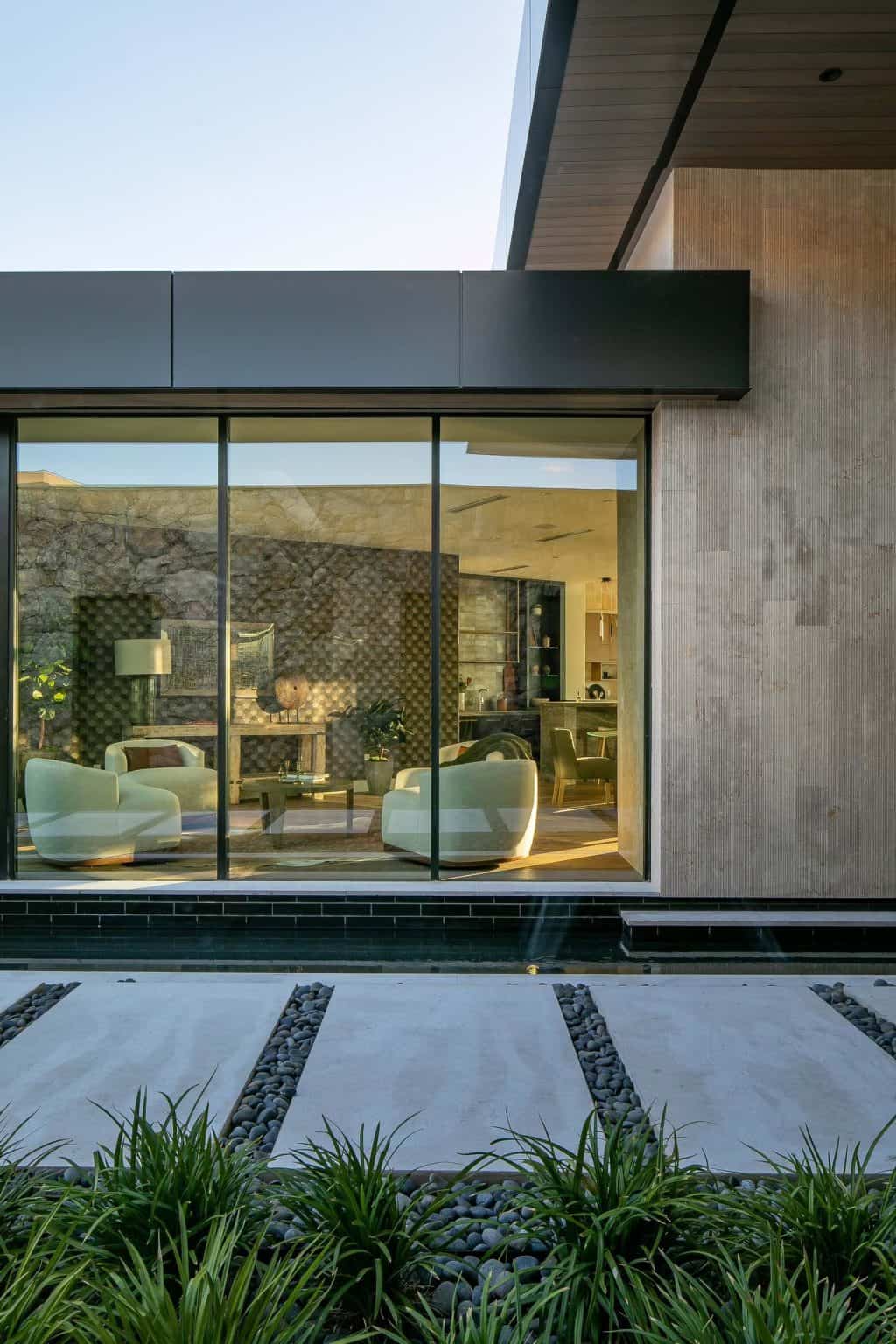 This impressive modern home boasts panoramic views of the Vegas Strip
