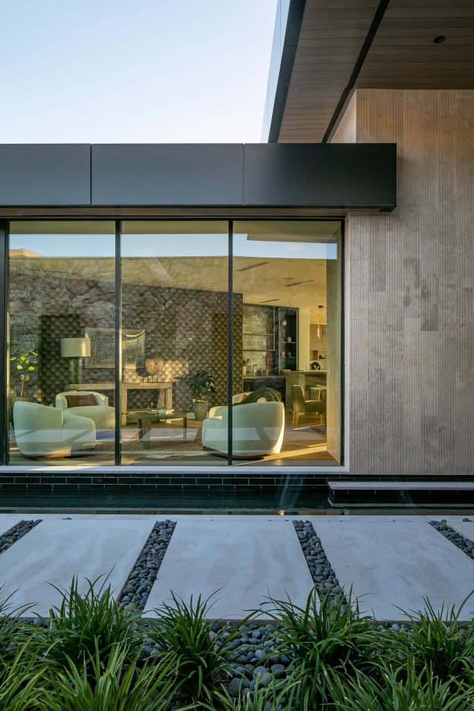 This impressive modern home boasts panoramic views of the Vegas Strip