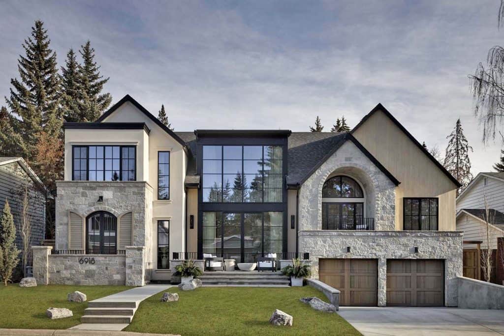 This contemporary Tuscan inspired home in Calgary is absolutely dreamy