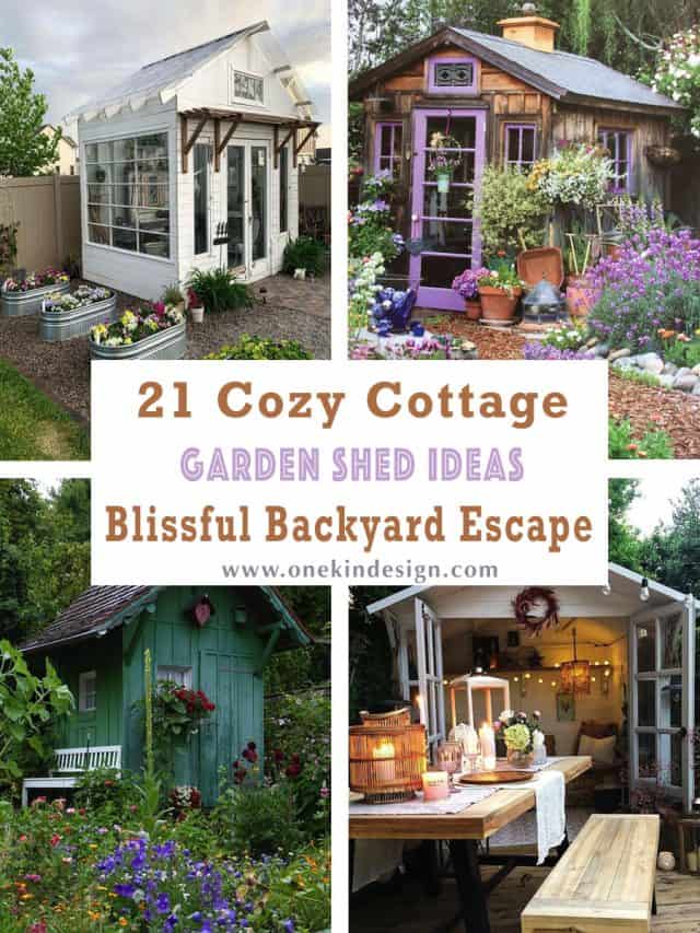 21 Cozy Cottage Garden Shed Ideas For A Blissful Backyard Escape
