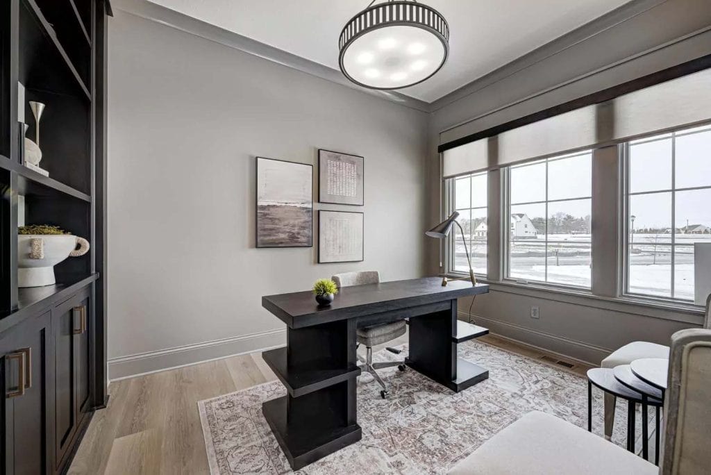 Step into this Indiana modern farmhouse with beautiful living spaces