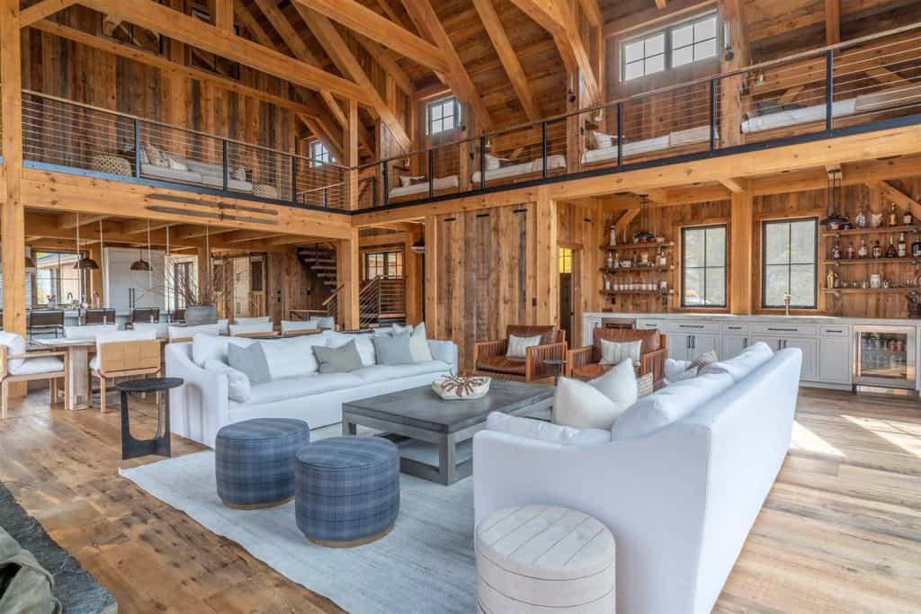 Tour this Vermont barn inspired getaway designed with inviting warmth