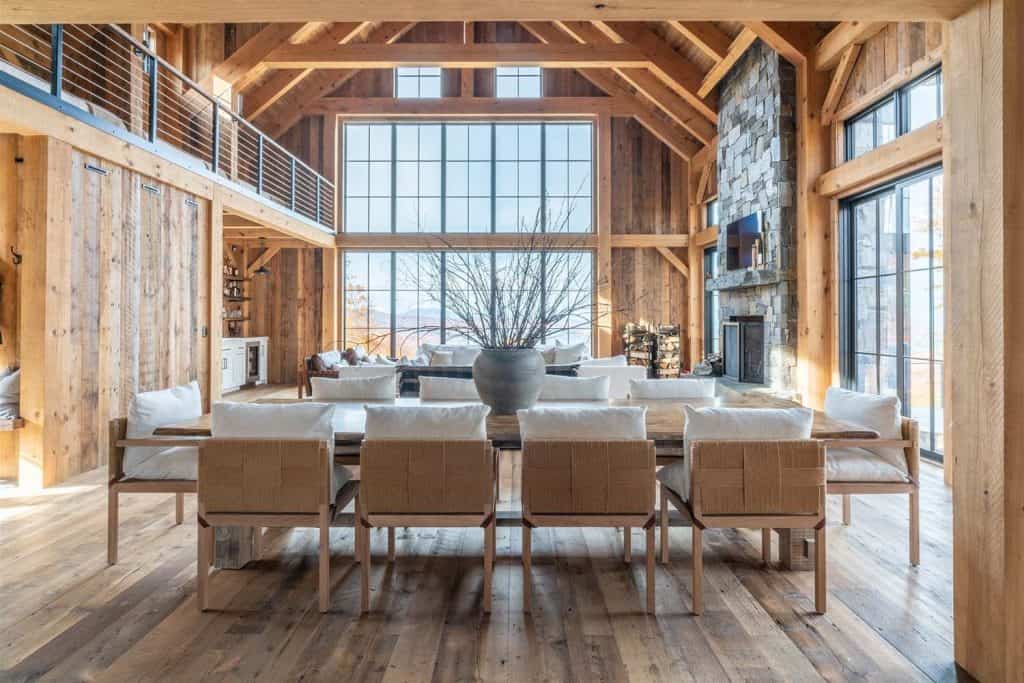 Tour this Vermont barn inspired getaway designed with inviting warmth