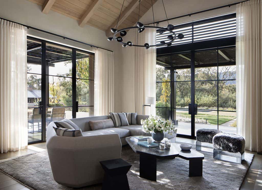 This stunning modern country house in California has an earthy palette