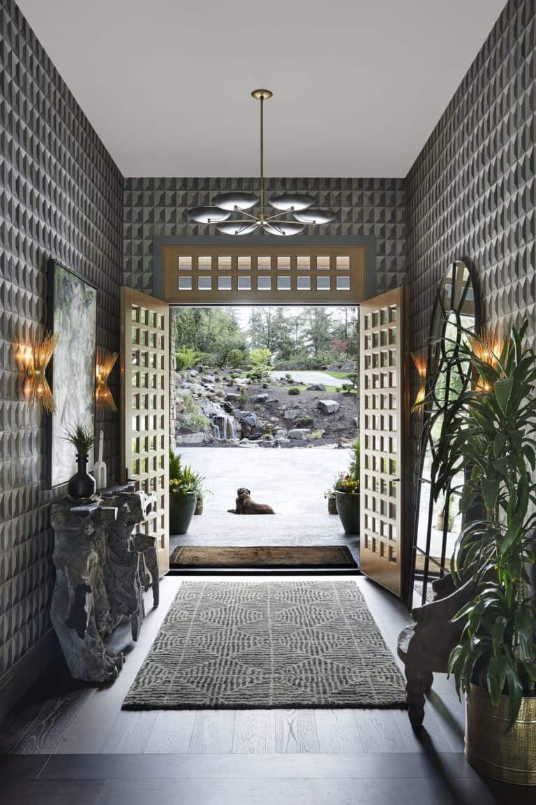 Step inside this exquisite Washington lake house with edgy design details