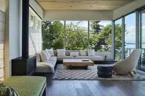 Stunning modern hideaway cantilevers over a bluff overlooking the ...