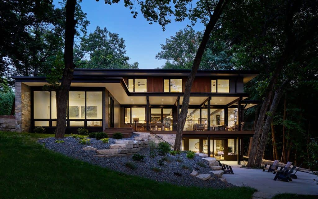 Stunning lakeside getaway in Wisconsin designed to feel like a summer camp