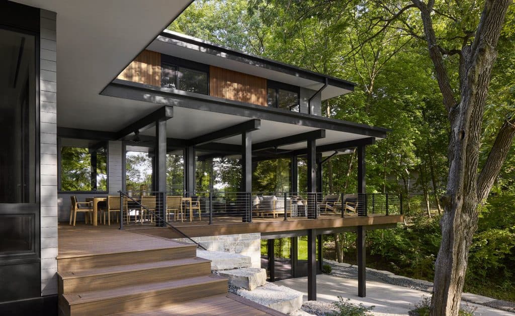 Stunning lakeside getaway in Wisconsin designed to feel like a summer camp