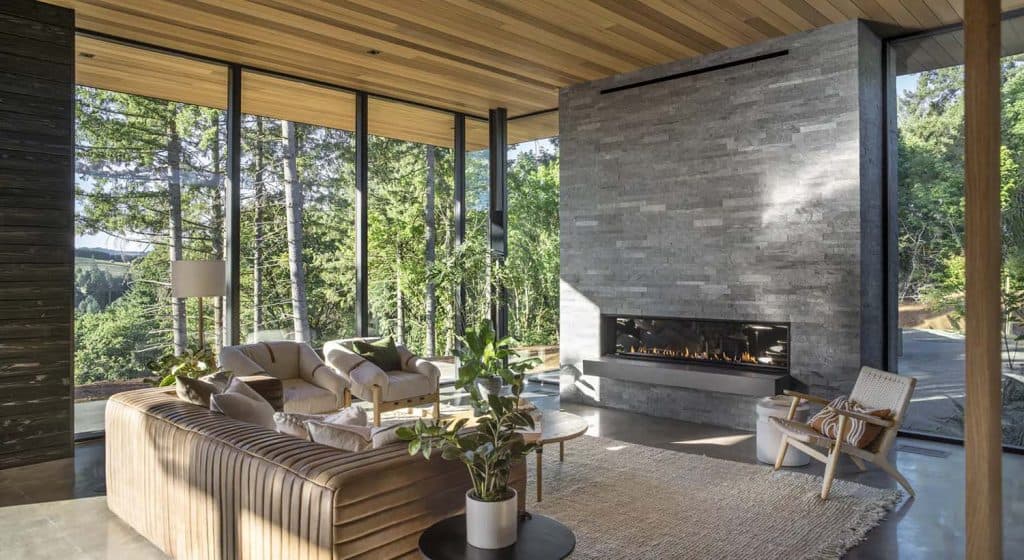 This stunning Oregon wine country home defines organic modern style