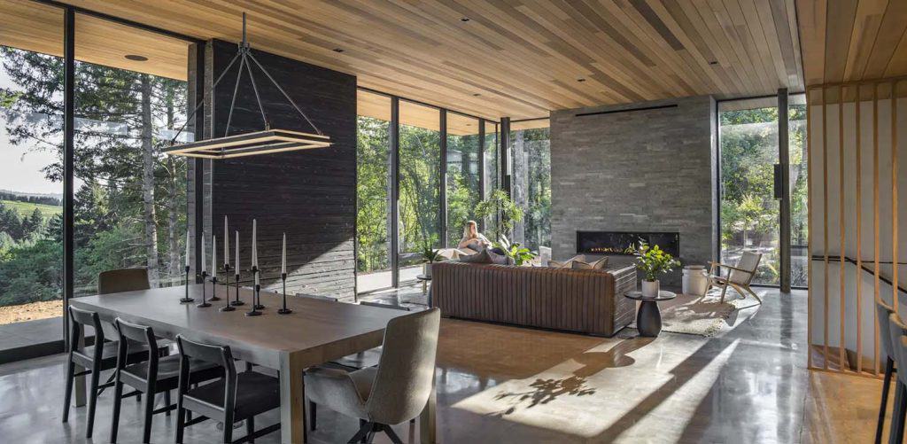 This stunning Oregon wine country home defines organic modern style