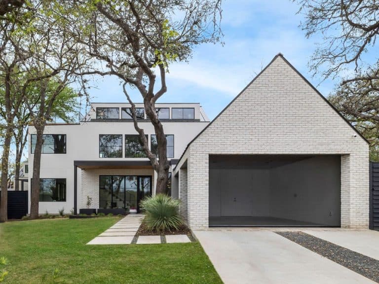 Step into this gorgeous transitional house in Texas with timeless details