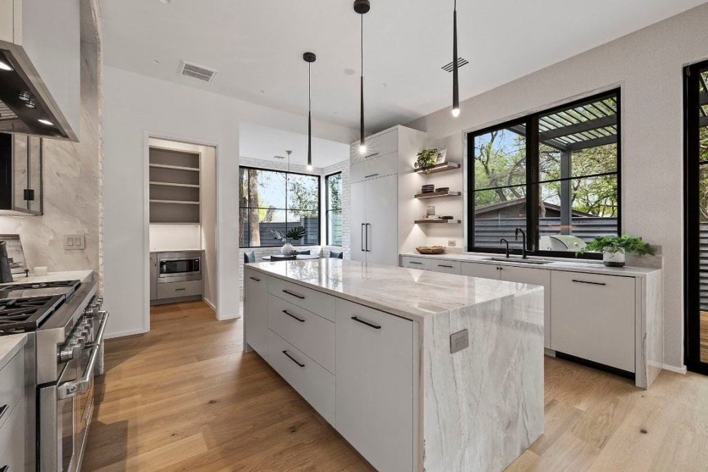 Step into this gorgeous transitional house in Texas with timeless details